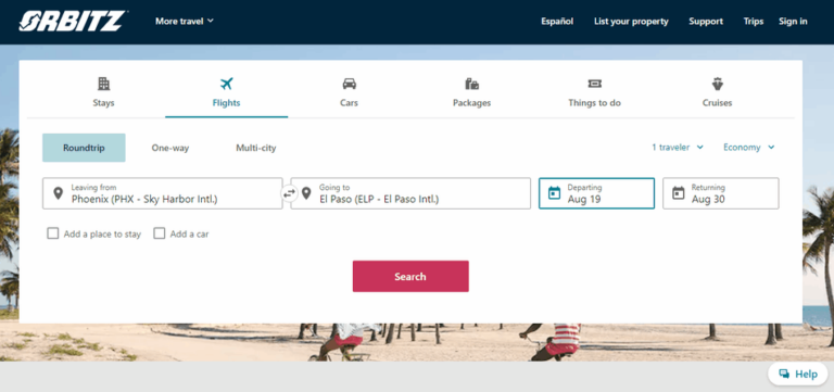 How to use Orbitz to find cheap flights