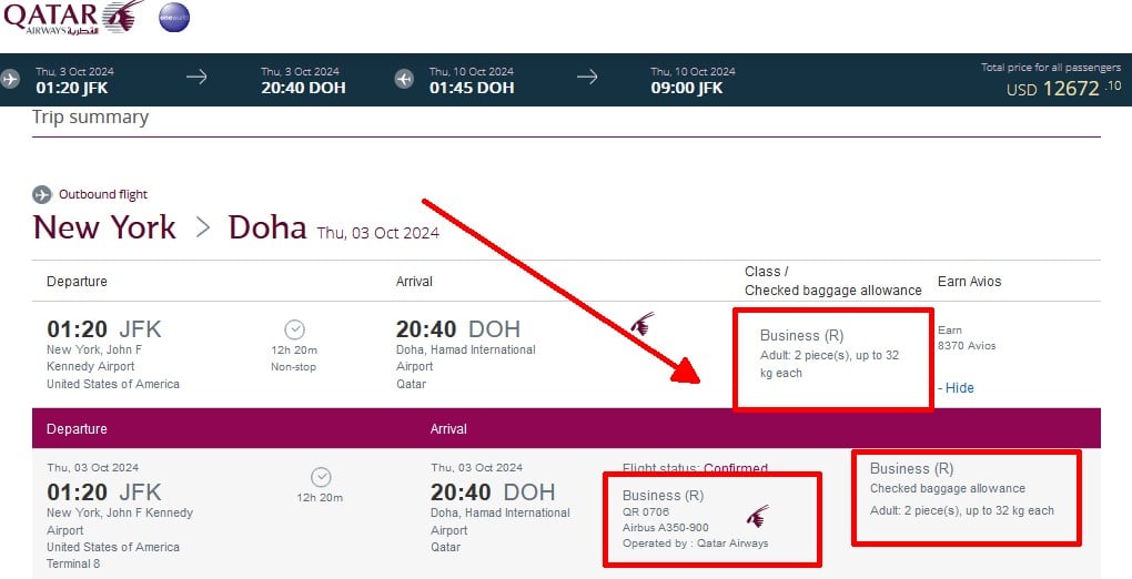 Qatar Airways Fare Classes and Rules: Baggage, Fees, and More • The Flight Expert